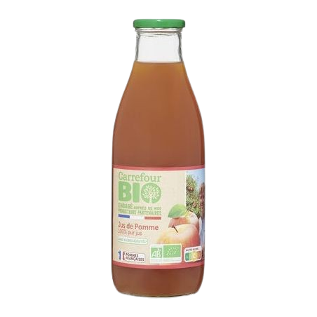 CARREFOUR BIO Jus de pomme 100% pur fruit 1 L - Mora Market
