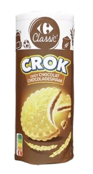 CARREFOUR CLASSIC' Gâteau fourré rond au chocolat Crok 300 g - Mora Market